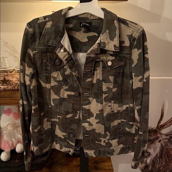 Target | Jackets & Coats | Target Green Camouflage Jean Jacket | Poshmark